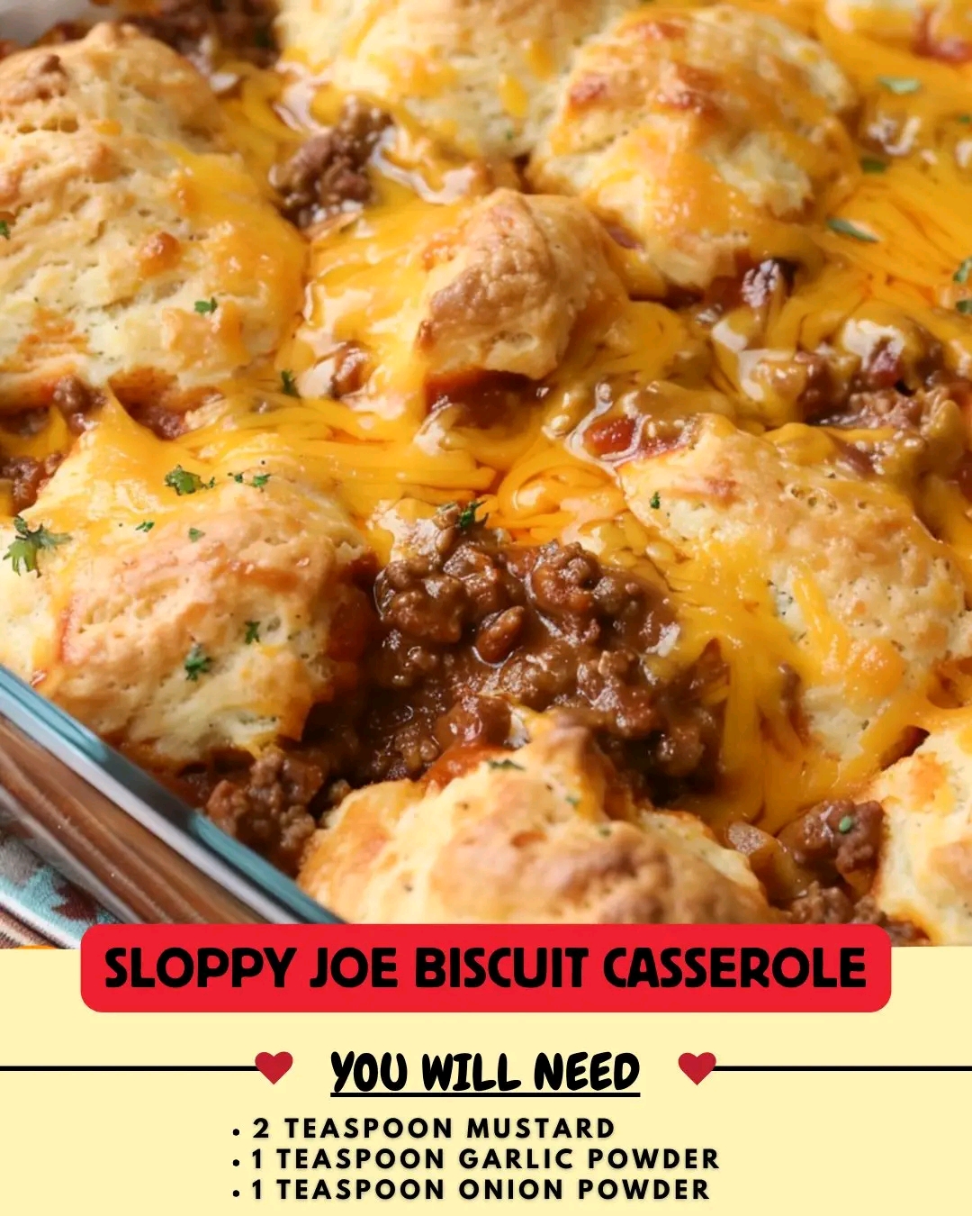 Sloppy Joe Biscuit Casserole - Lestmove